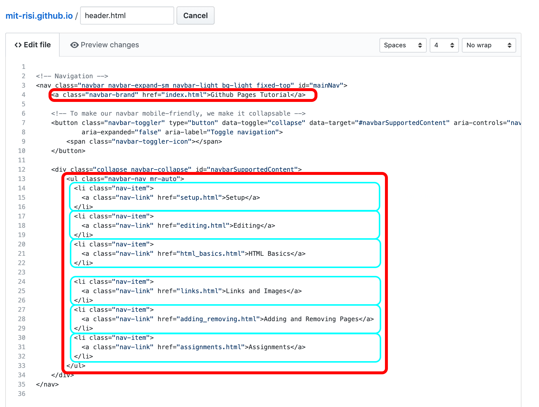 HTML Basics